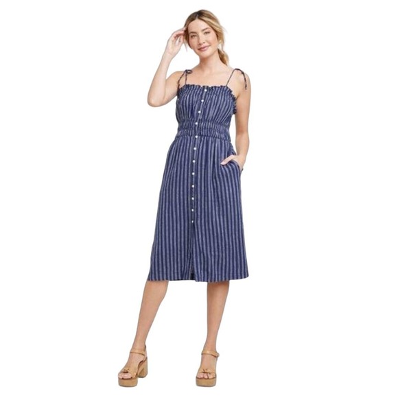 Universal Thread | Dresses | Universal Thread Womens Blue Striped ...